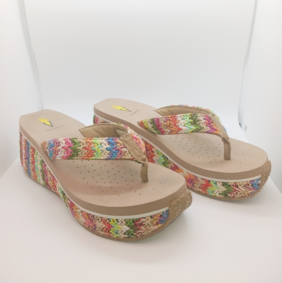 Volatile | Shoes | Volatile Rainbow Wedge Sandal | Poshmark